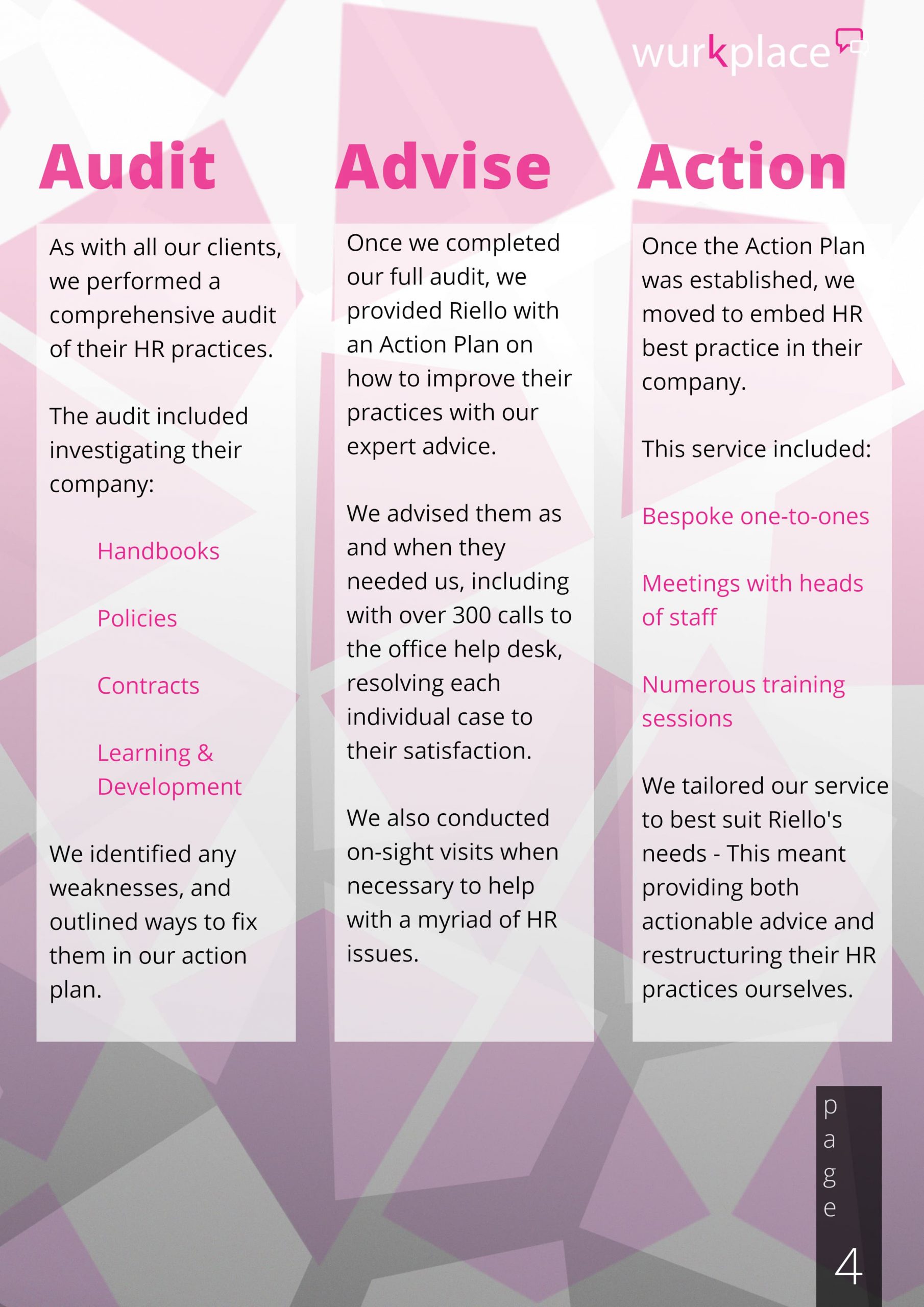 Outsourced HR and Health & Safety Testimonials | Wurkplace